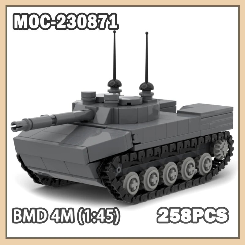 BMD 4 м (1:45) 258 шт. строительный блок модель набор кирпичей креативные миниатюрные подарки «сделай сам» корпус солдата армия на заказ DIY MOC-230871