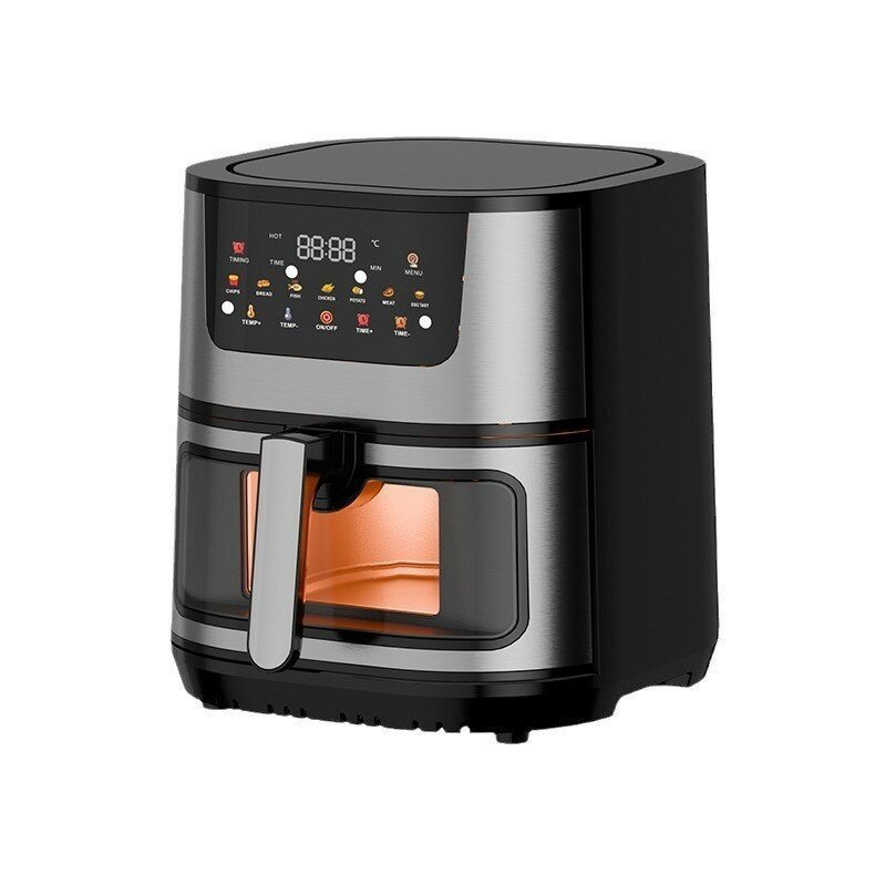 Аэрогриль-2400W 15L-Интеллектуальная визуализация-LCD displey-регулируемый-чёрный/белый-Air Fryer-0014