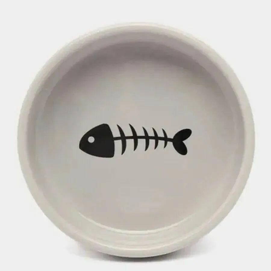 Миска керамическая 200мл для домашних животных арт. 9223 для кошек и собак