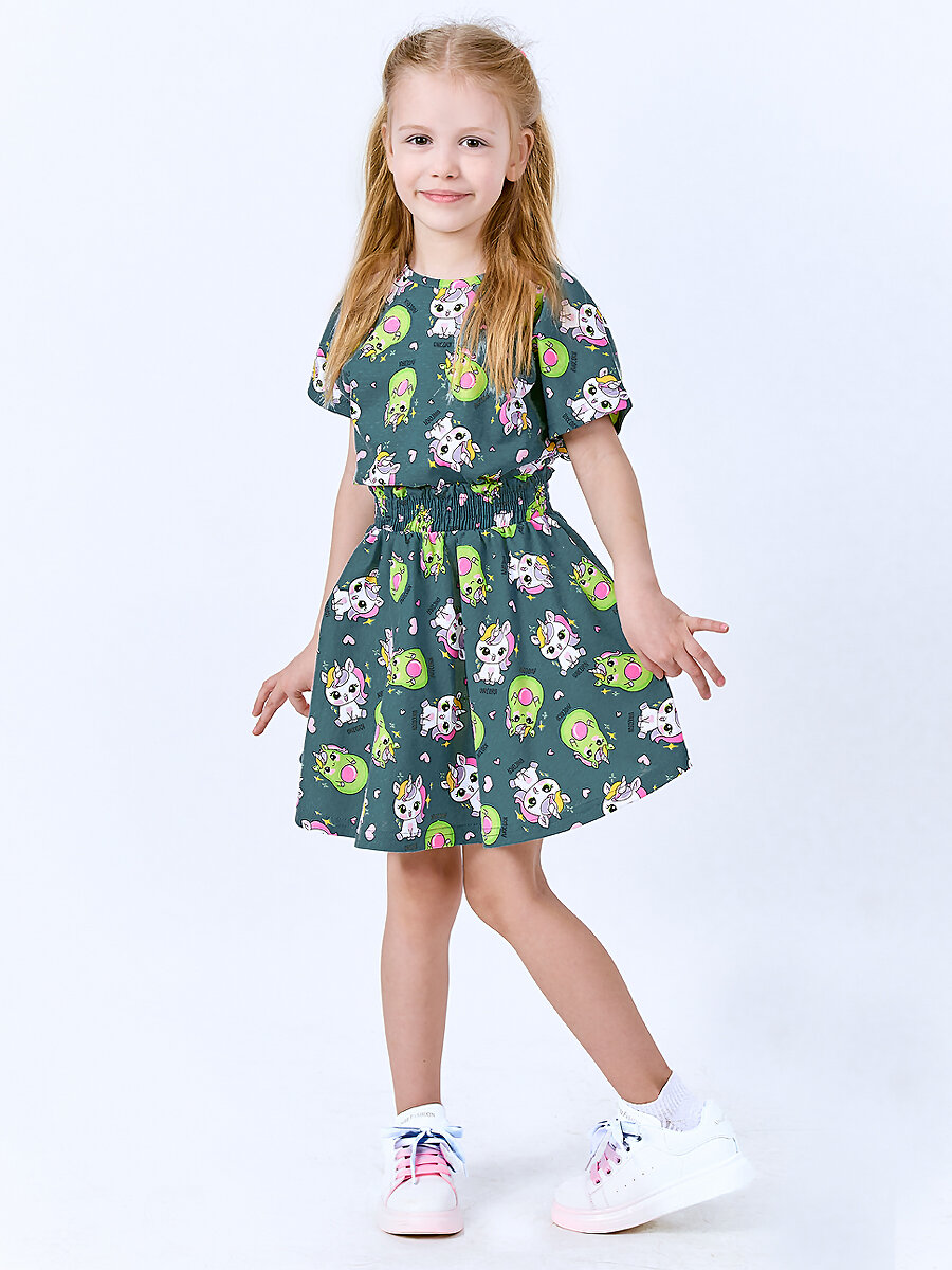 Комплект одежды для девочки с юбкой в садик хлопок