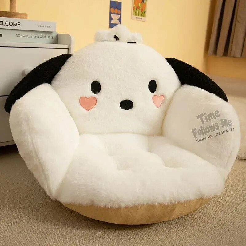 Прямой диван 45х50х55 см, черный матовый, белый