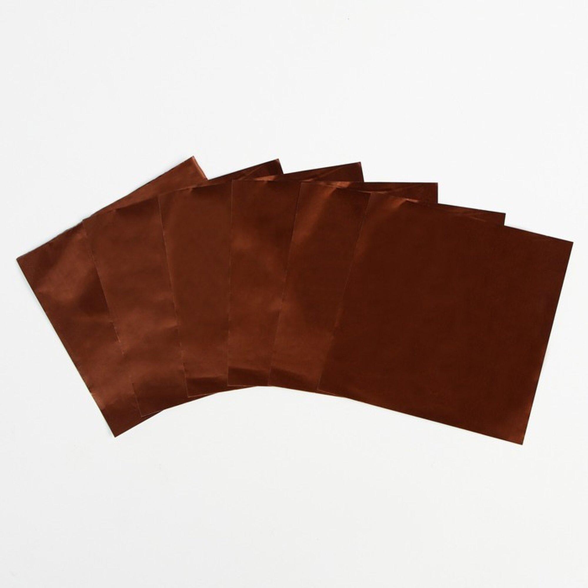 Фольга для конфет 10×10 см 100 шт, бронзовый