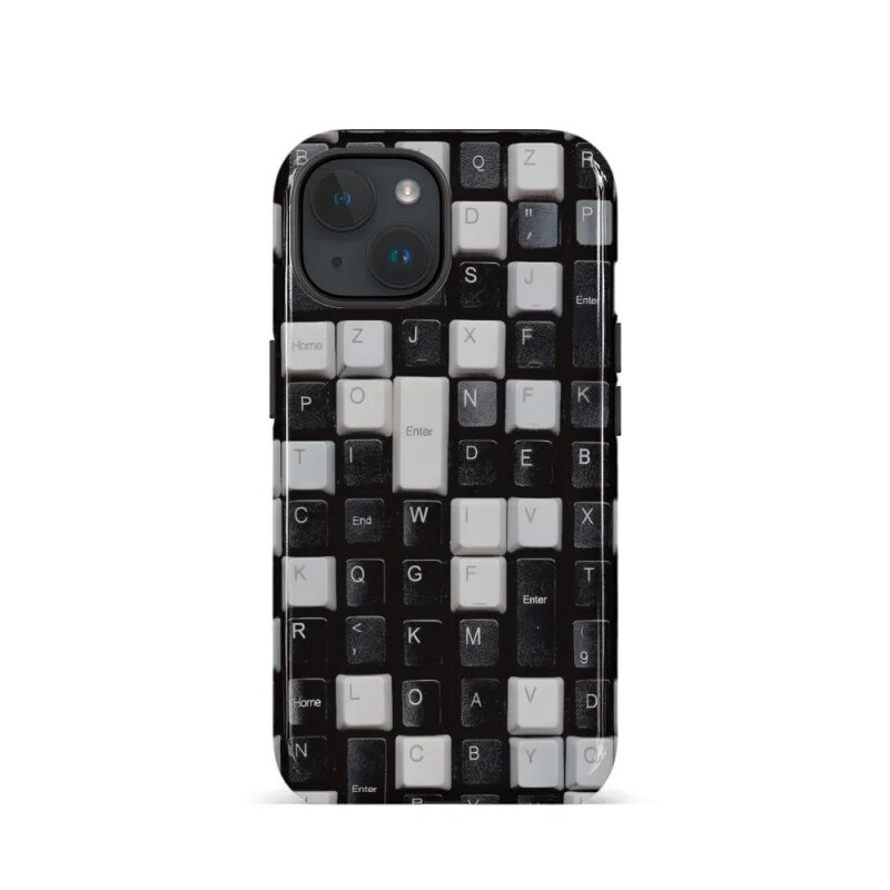 INS Дизайнерский чехол для телефона с клавиатурой для iPhone 16, 15, 14, 13, 12, 11 Pro Max Plus, роскошная магнитная двухслойная задняя крышка iPhone 16 ProMax