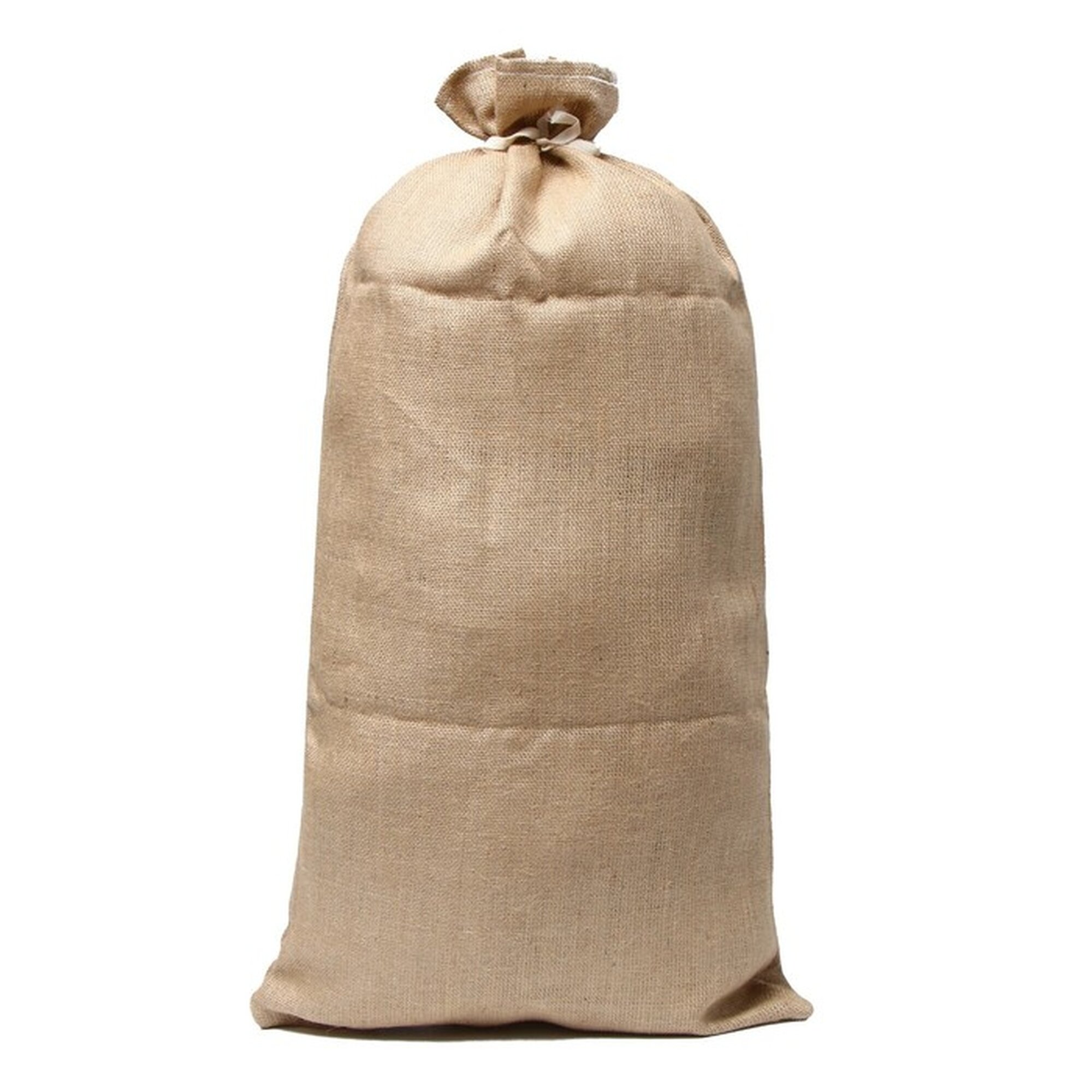 Мешок джут/лен 45 х 90 см. плотность 420 гр/м2 (69 х 63) с завязками 4625774