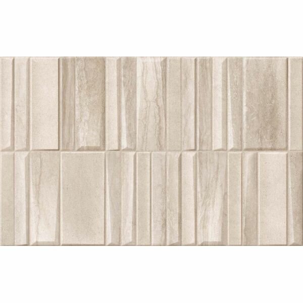 Gracia Ceramica Плитка Треви бежевый низ 03 мат 25x40 8 мм арт. 010100001562 (цена за 1.4 м2)