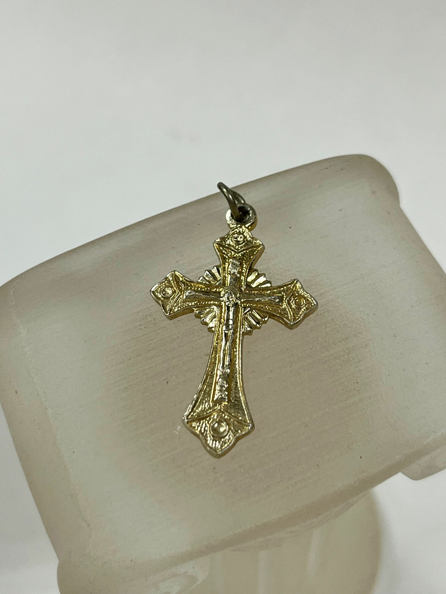 Винтажный кулон, подвеска, крестик, Спаси и Сохрани
