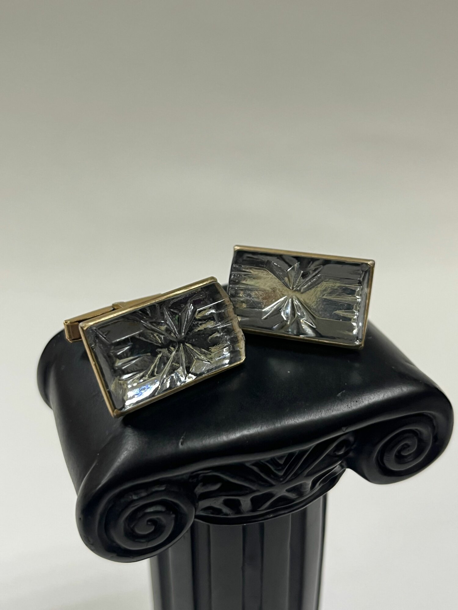 Советские винтажные запонки, стекло. Сделано в СССР