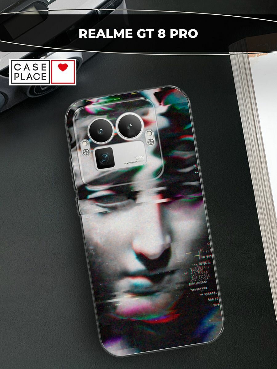 Чехол на Realme GT 8 Pro / Реалми GT 8 Про с принтом Glitch Art