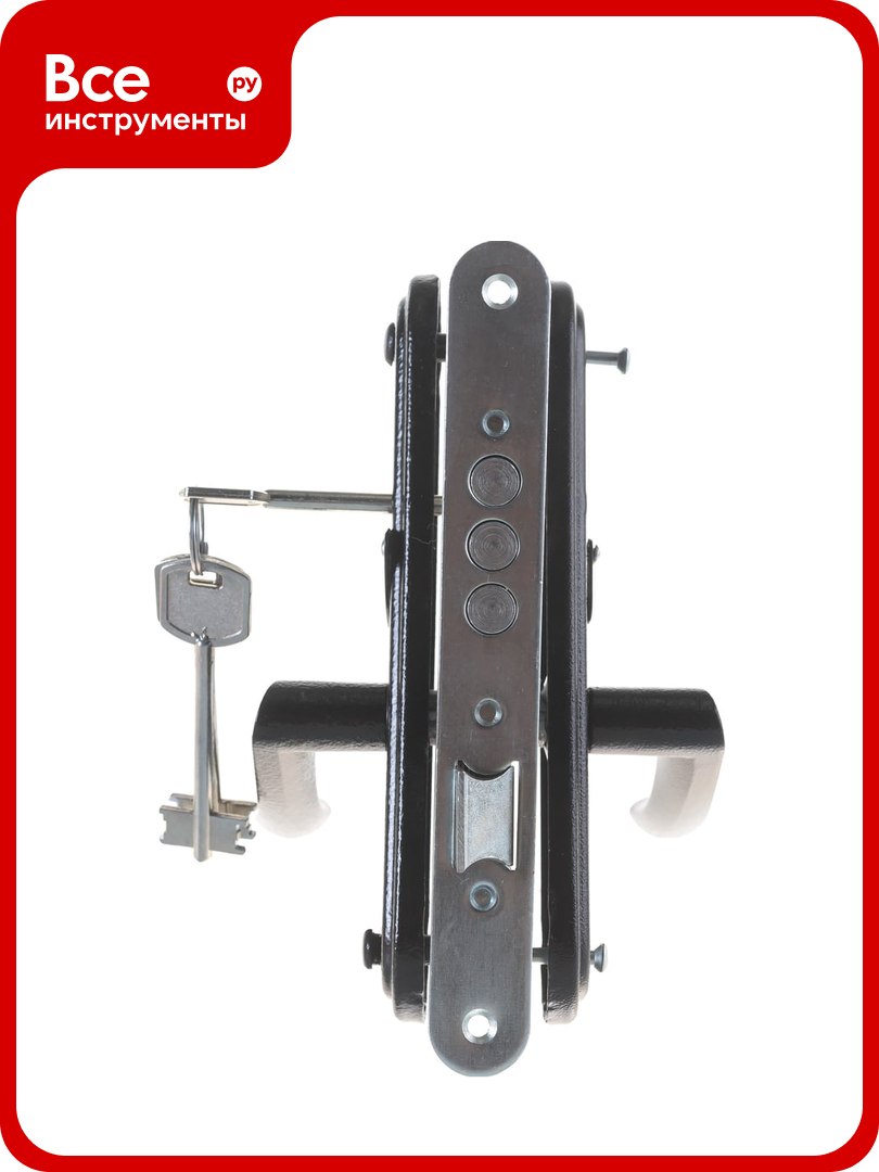 Врезной замок зенит ЗВ9-4-2 черный 15834