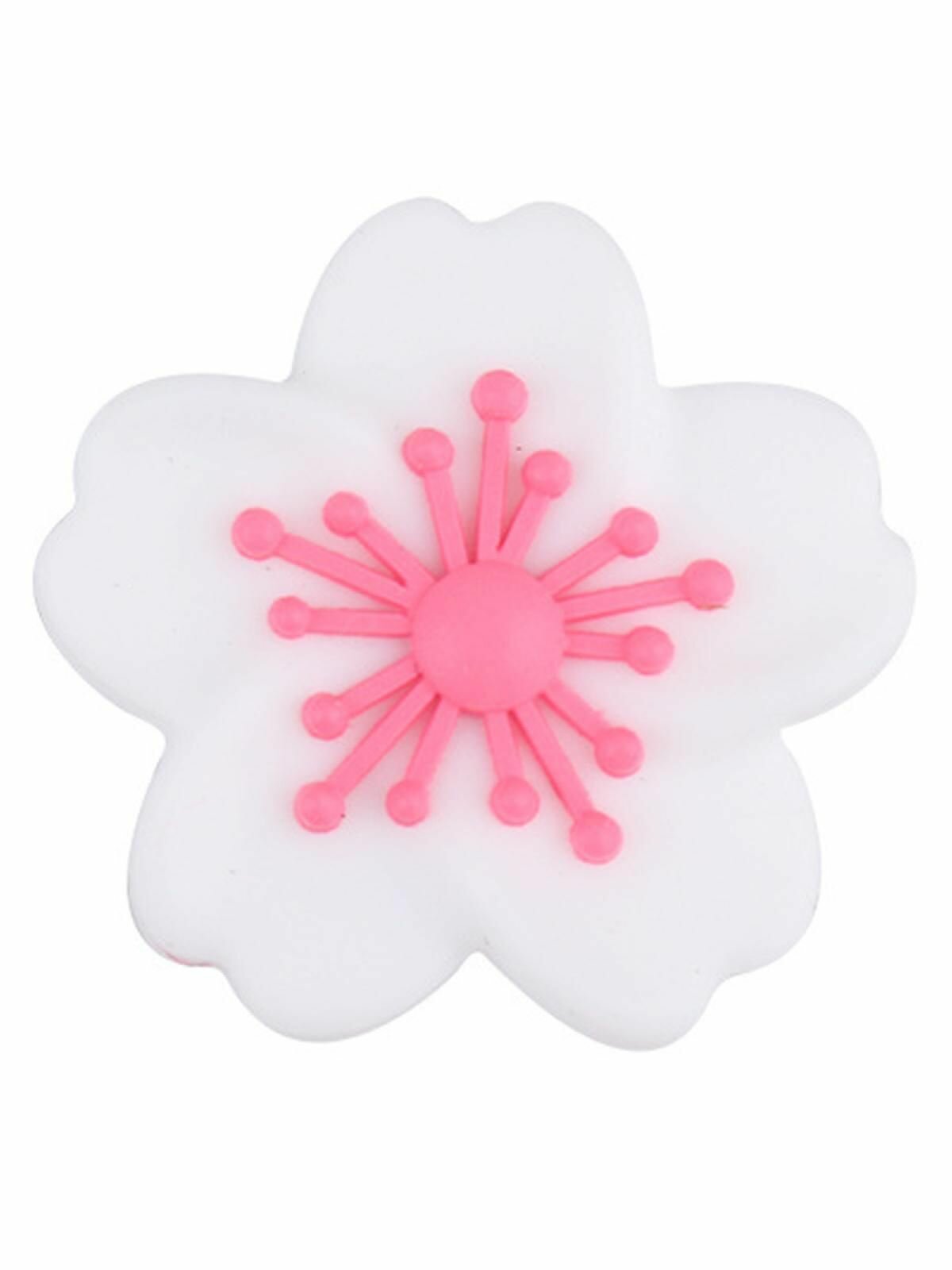 Бусины-цветы из силикона 28мм, Сердцевина из белого порошка