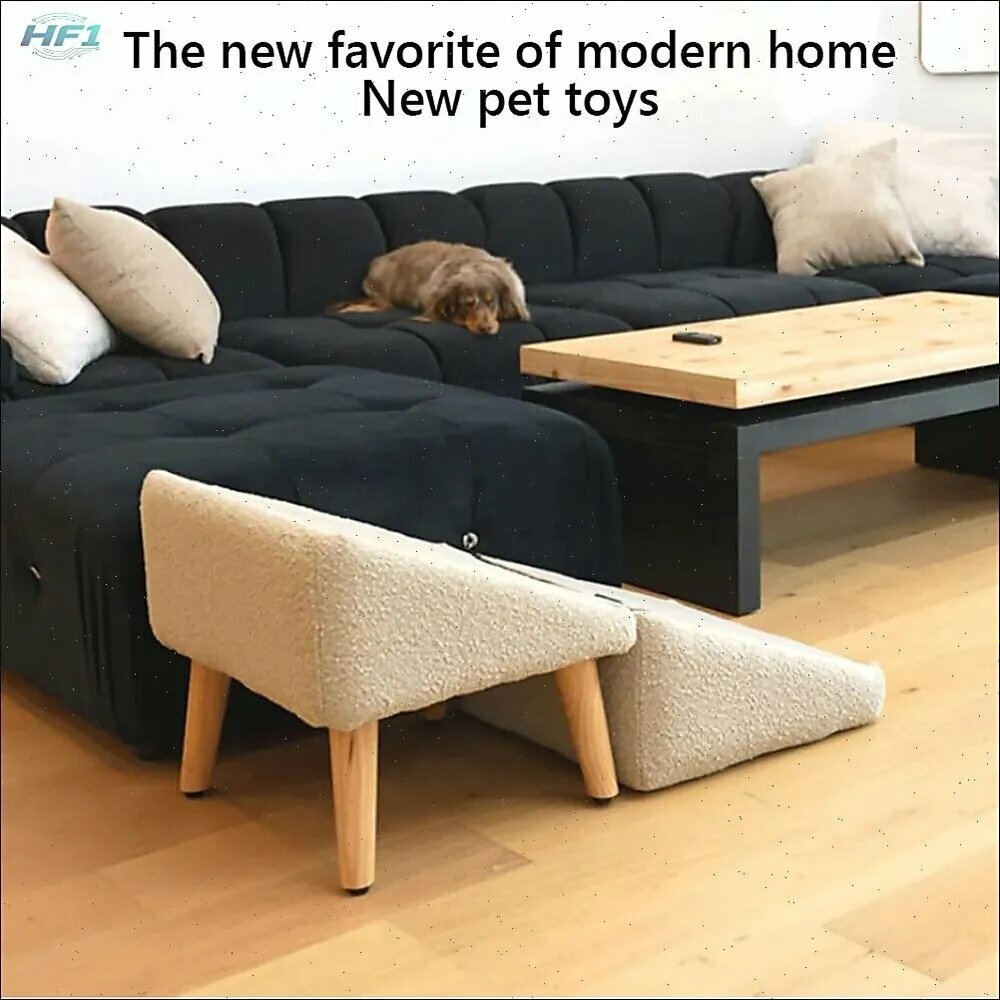 Пандус 2 в 1 со складной лестницей для собак и пожилых животных