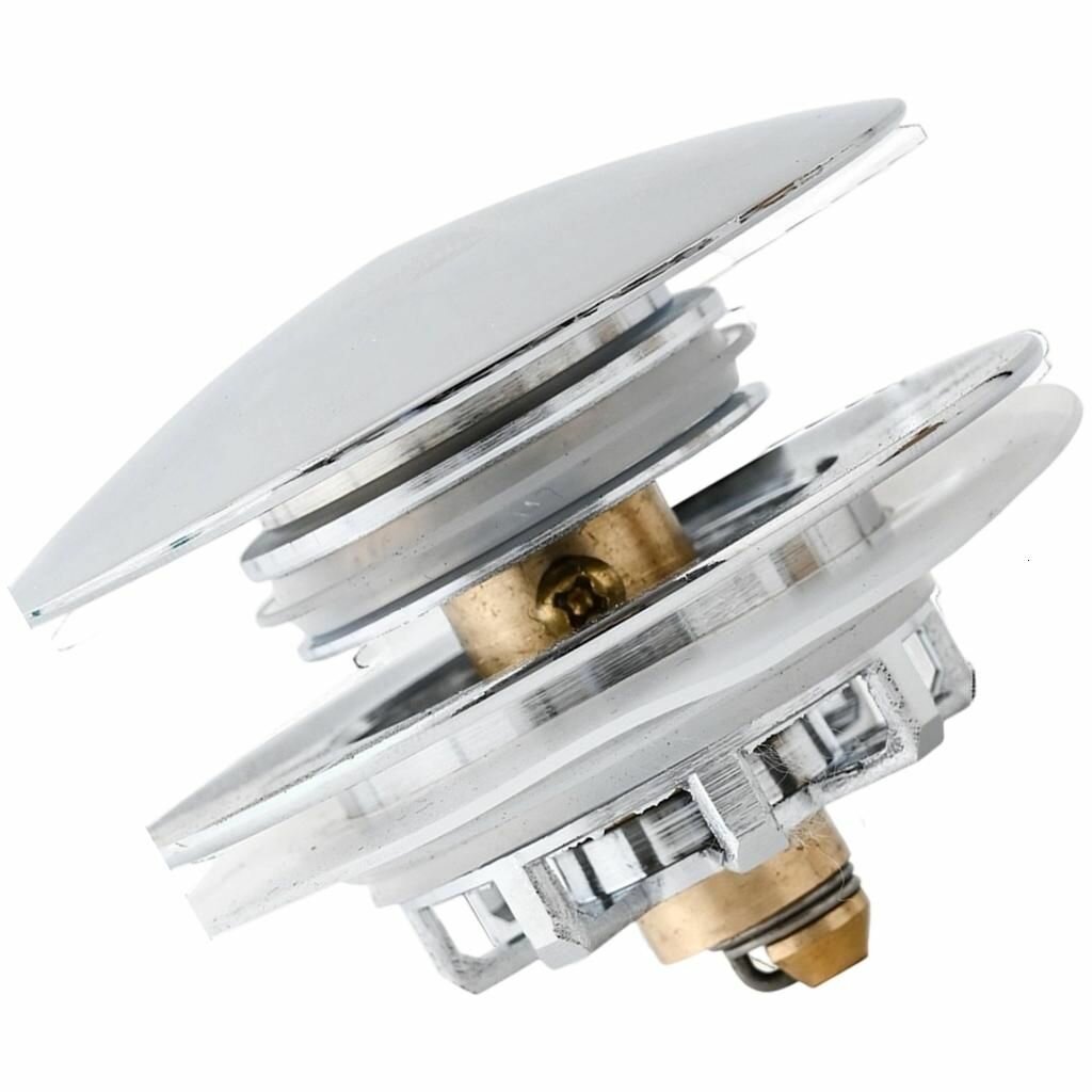 Универсальная пробка для слива ванны, Черный - Большой диск