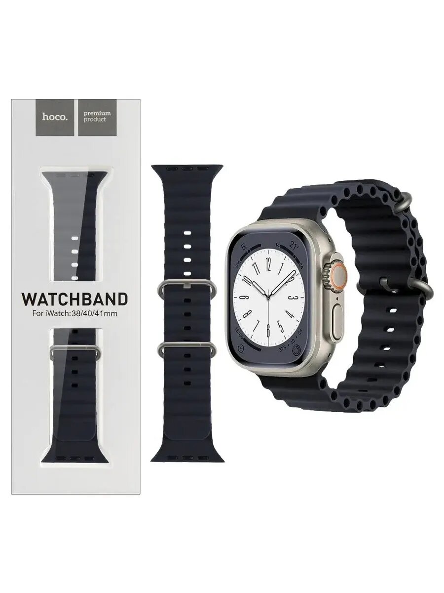 Морской стиль: двойной силиконовый ремешок для часов