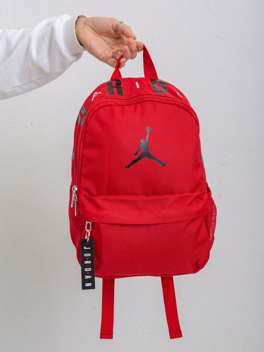 Рюкзак мужской Jordan полиэстеровый Small, крассный, легкий, стильный, для повседневного использования