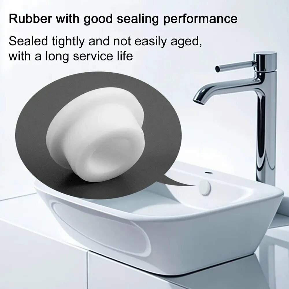 Крышка с переливным отверстием для раковины, белая, 1 штука