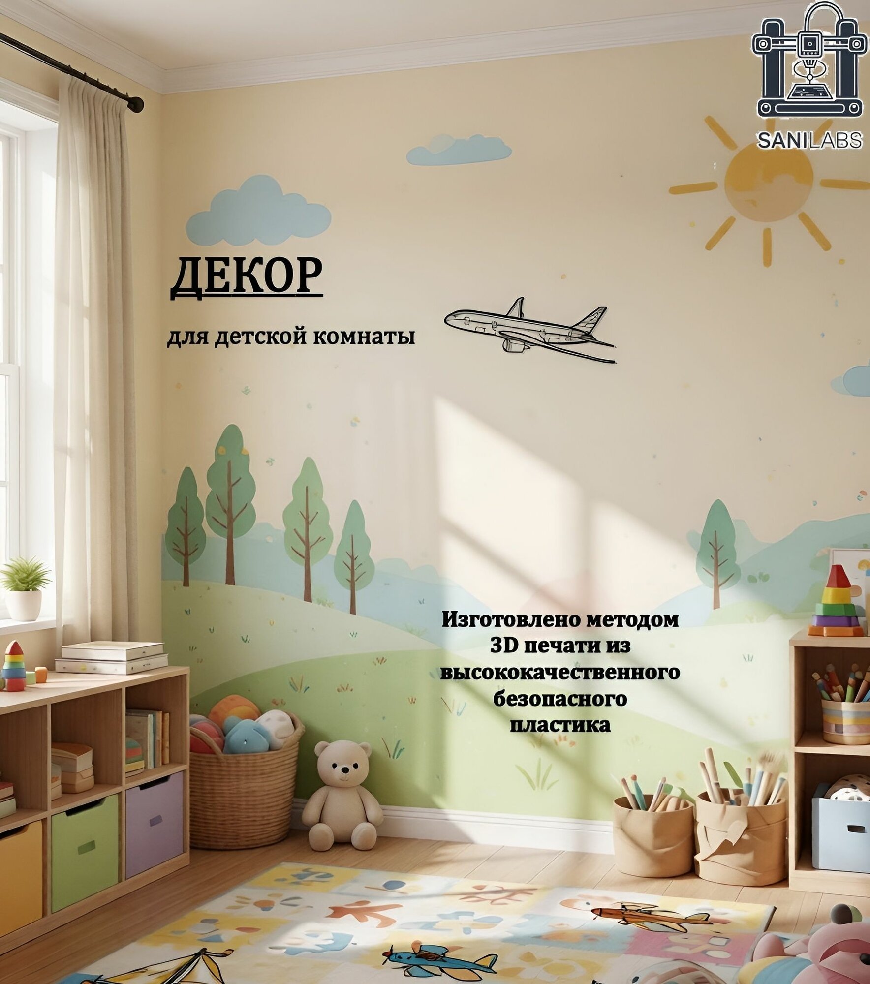 Настенное панно "Самолет"