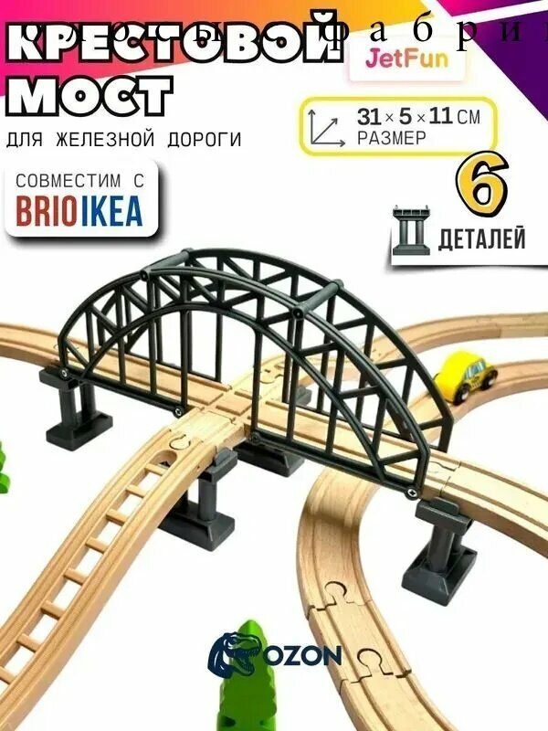 Крестовой мост для железной дороги