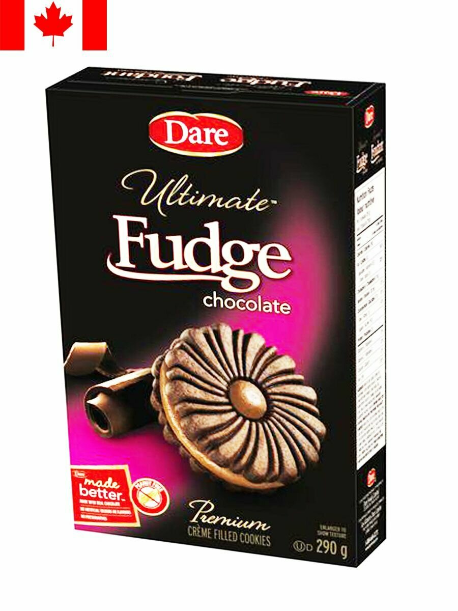 Печенье FUDGE с шоколадной глазурью, 280 г, Канада