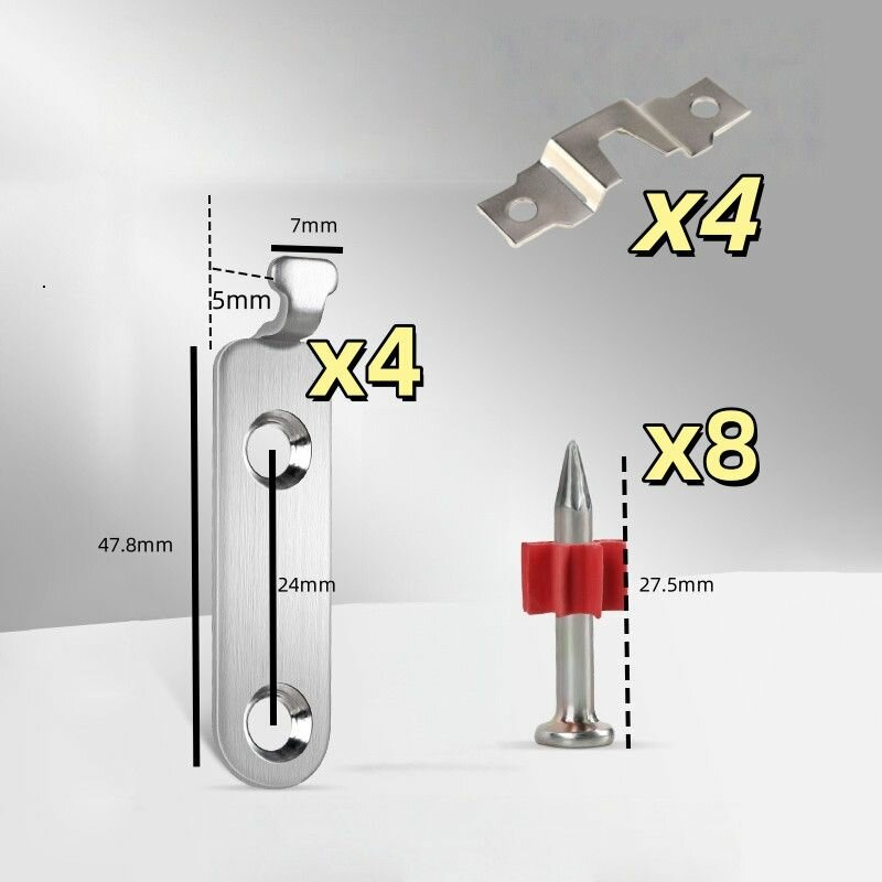 Гвозди Цементные гвозди Стеновые гвозди для снятия порошковых покрытий Белые стены Шпаклевка Специально для подвешивания свадебных фотографий Фоторамки Скрытые крючки из нержавеющей стали