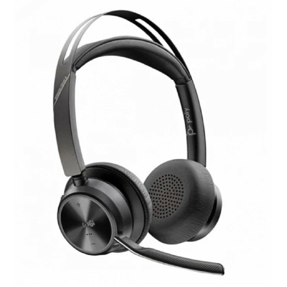 Plantronics Гарнитура Poly 9T9J6AA#AC3 Voyager Focus 2 Microsoft Teams Certified with charge stand Headset Гарнитура беспроводная