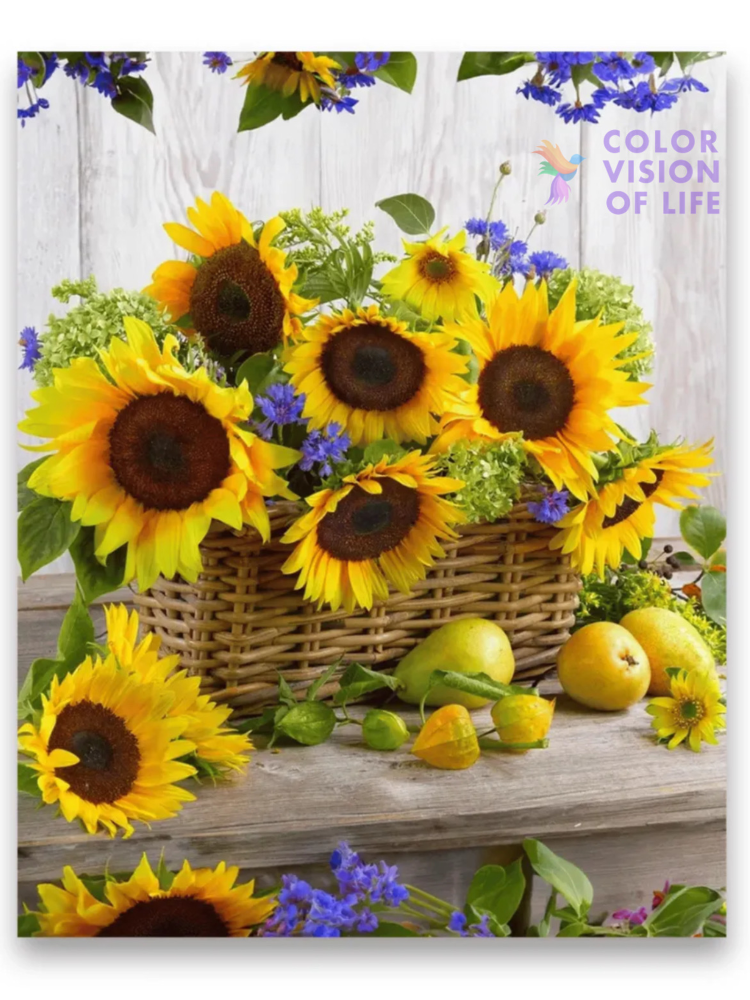 Алмазная мозаика на подрамнике 40х50/Цветы