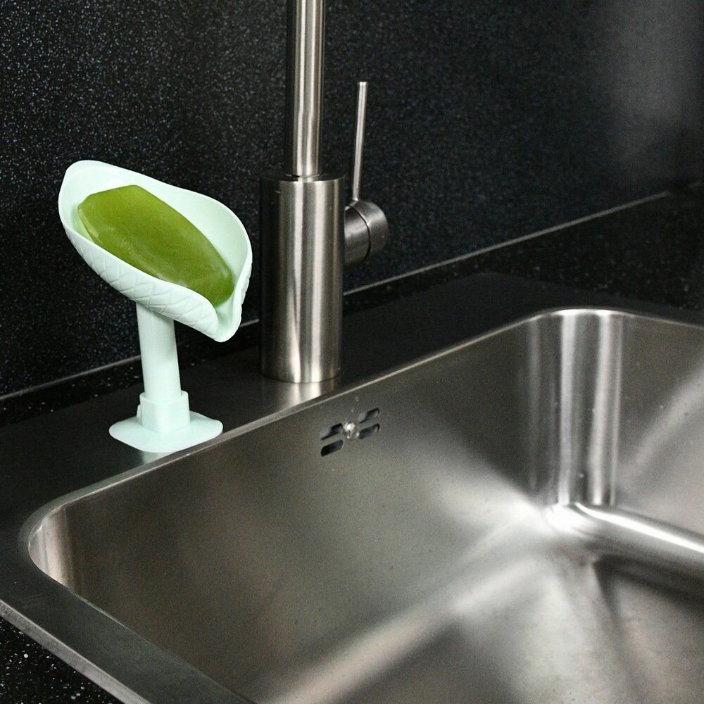 Мыльница "Уникум" с желобком для слива, 12х8,5х10-14 см регулируется по высоте(без выбора цвета)