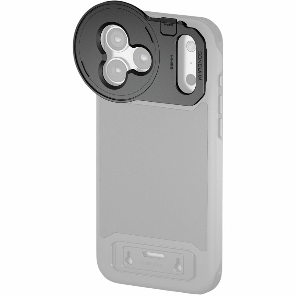 Адаптер светофильтра Tilta Khronos 58mm Filter Tray для iPhone 17 Pro Max Серый