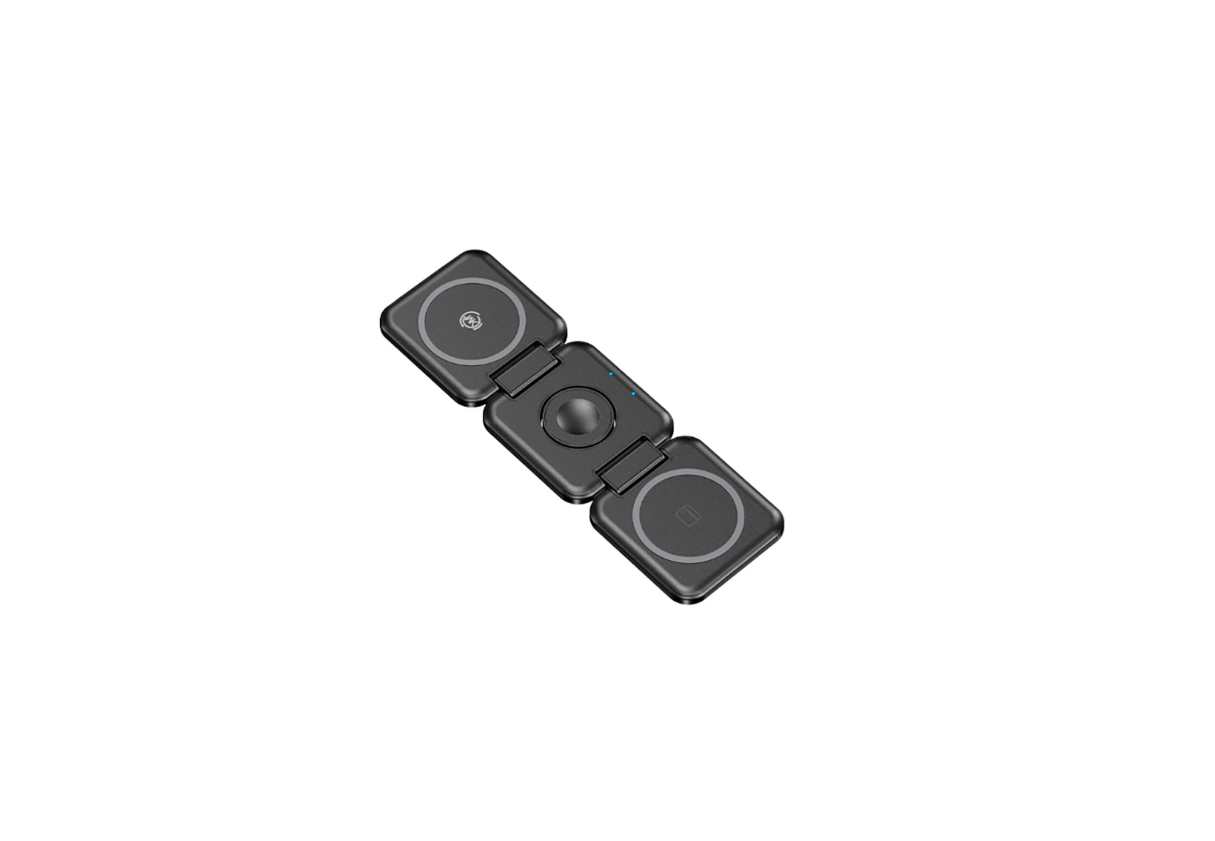 Беспроводное зарядное устройство Wekome Folding 3-in-1 Wireless Charger (WP-U174) Black