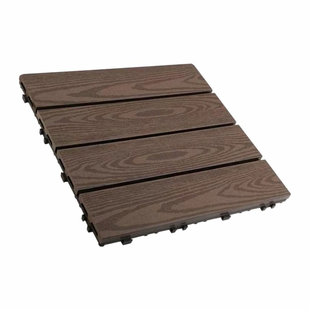 Модульный пластиковый настил для террас, Текстура темного дерева