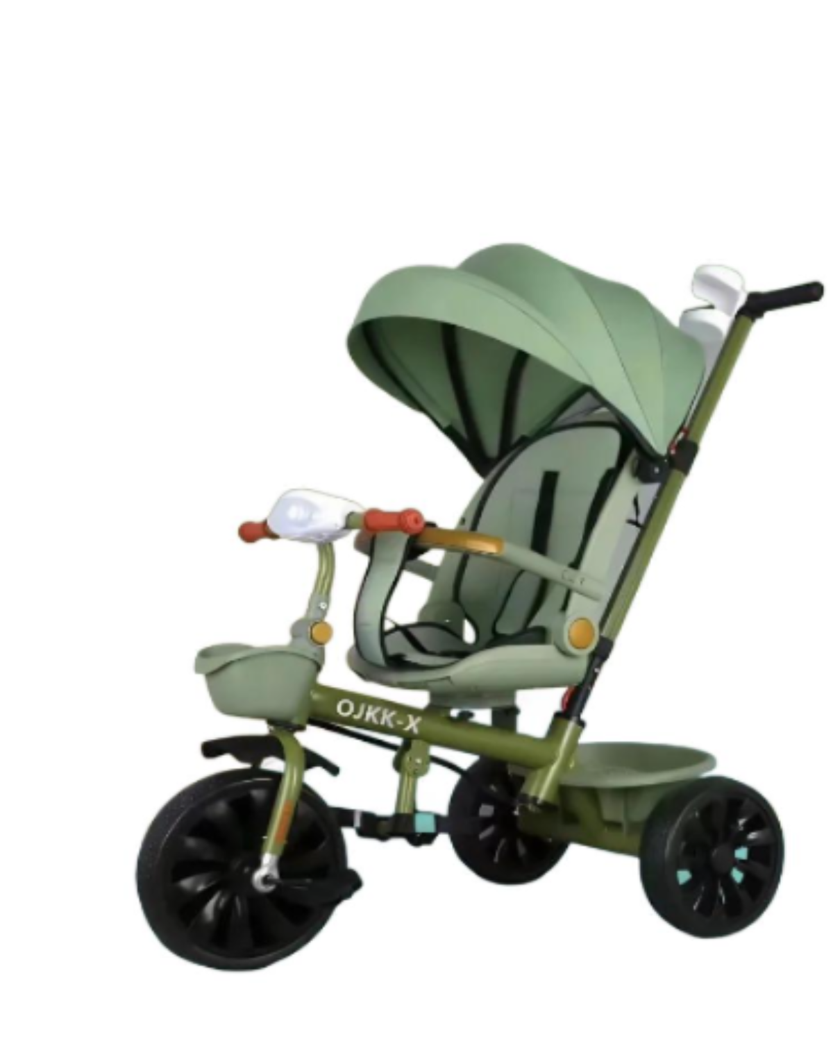 Велосипед-Коляска Трансформер: Стальная Рама, 360° Поворачивающееся Сиденье, 20-Дюймовые Бескамерные Колеса Для Безопасности - Многофункциональный Детский Транспорт С Музыкальным Блоком Для Прогулок Ребенка 1-4 Года