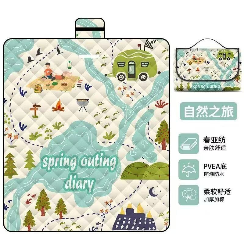 Пикниковый ковер Yawenrousi BYCY34ACS, квадратный, геометрический рисунок,