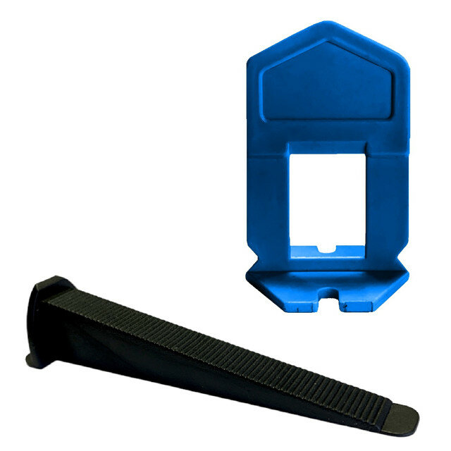 Система выравнивания плитки Зажим ворота 2мм 50шт + клин 50шт