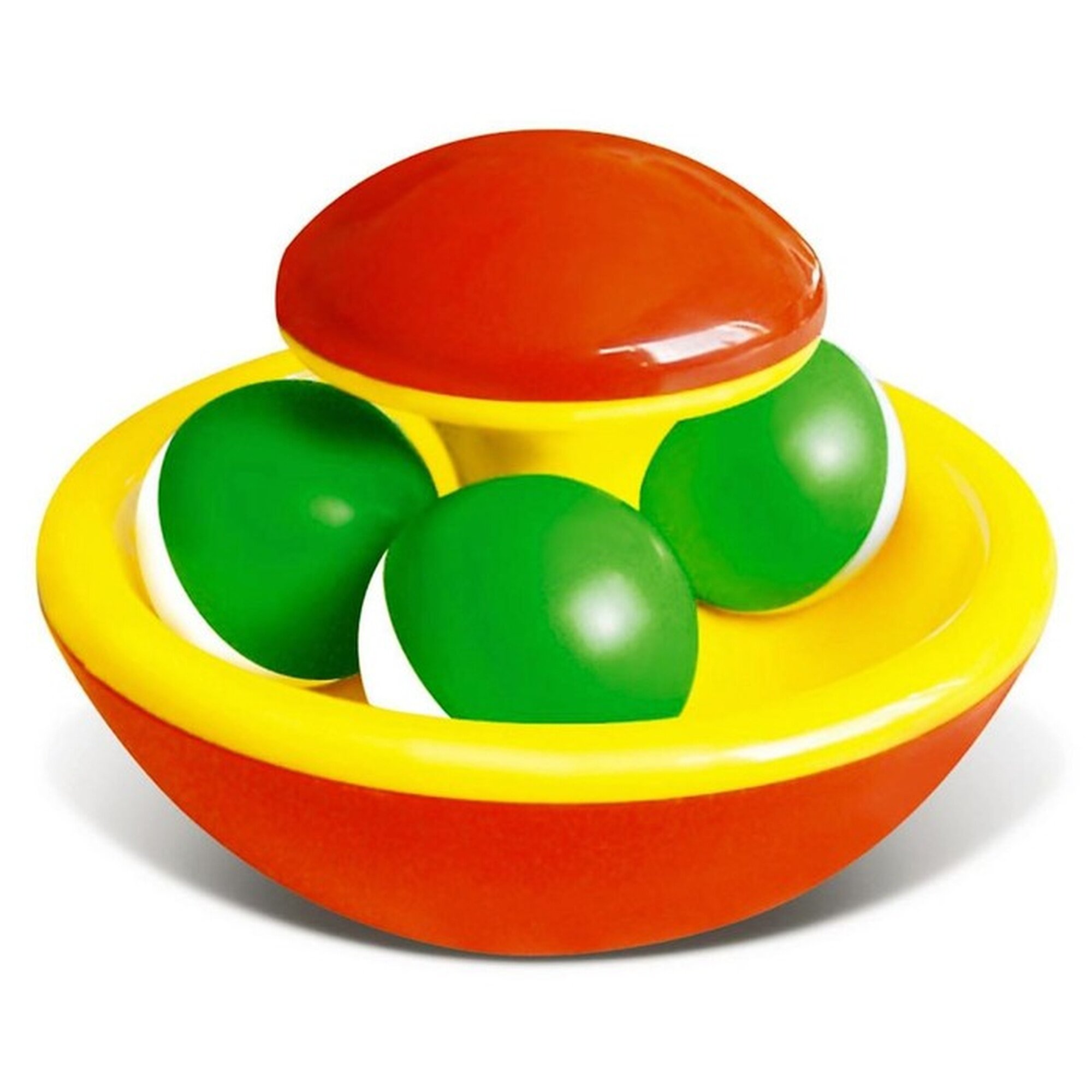 Погремушка-неваляшка Stellar "Гриб", пластик, звук, от 0 месяцев