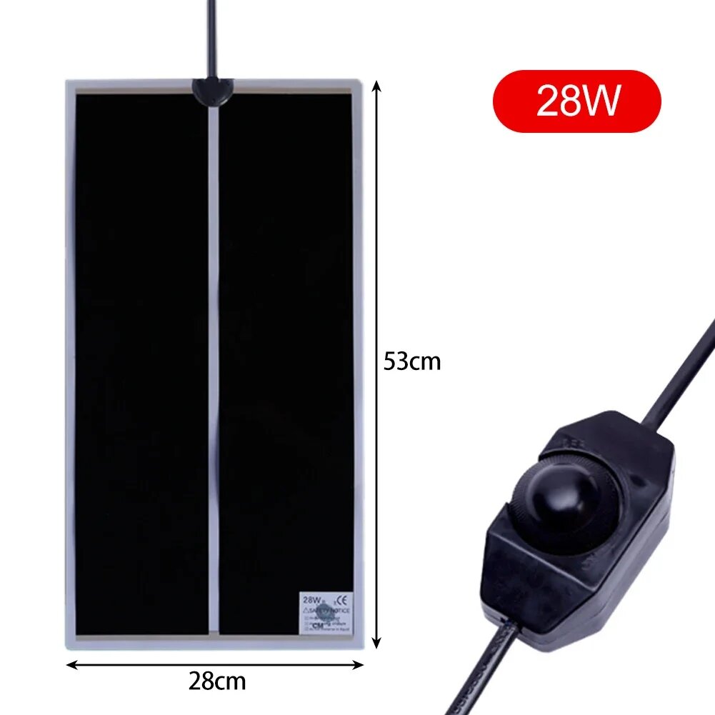 Нагревательный мат для рептилий Black+Decker 5-35 Вт Черный, 28W