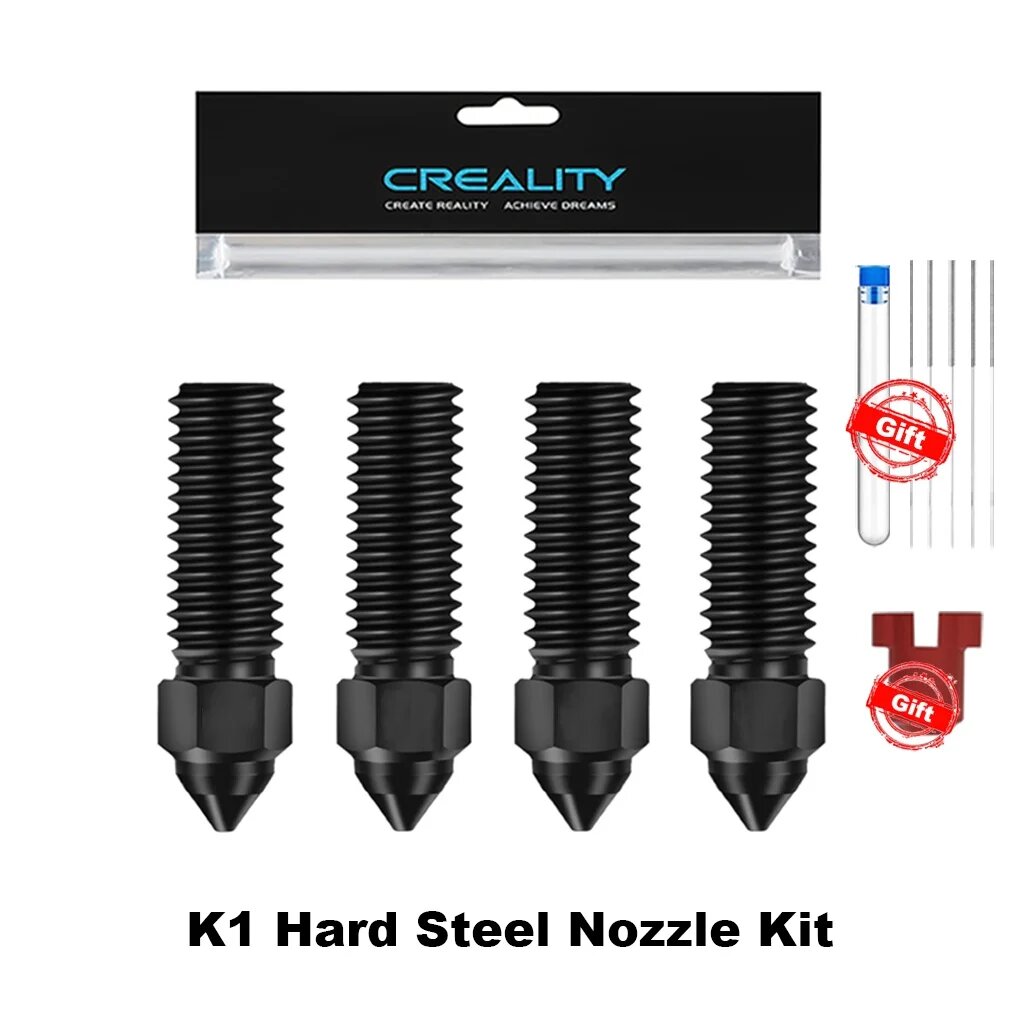 Насадки Creality K1 Hard Steel 0.4 мм, 4 шт.