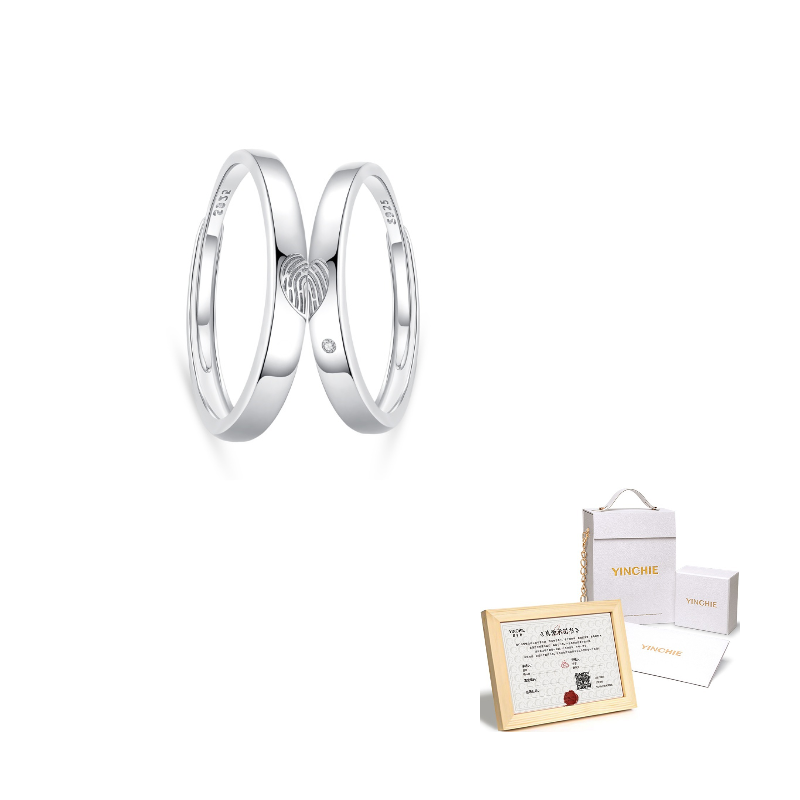 Кольцо на два пальца, искусственный камень