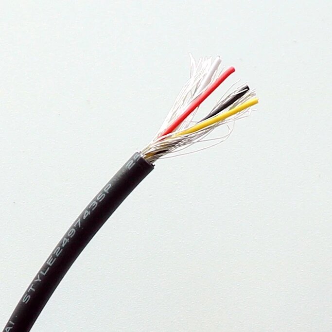 DONLIS провод звукоснимателя LP/Humbucker черный 2 метра 28AWG Shielding mesh