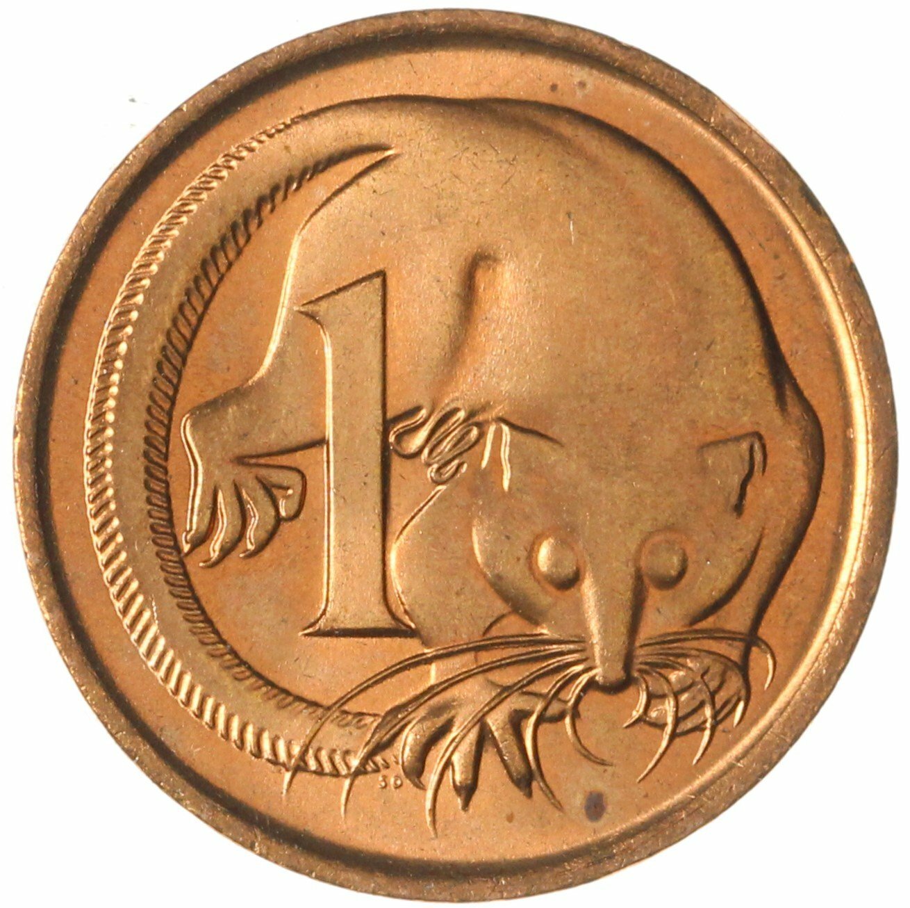Австралия 1 цент cent 1983, Бронза, в сохранности AU-UNC