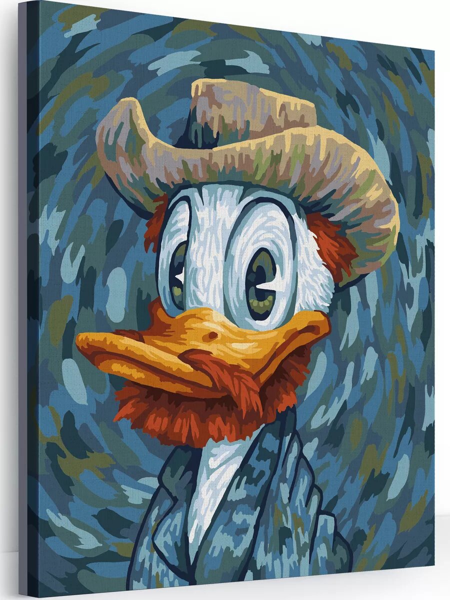 Дональд Дак Disney Картина по номерам на холсте 40х50