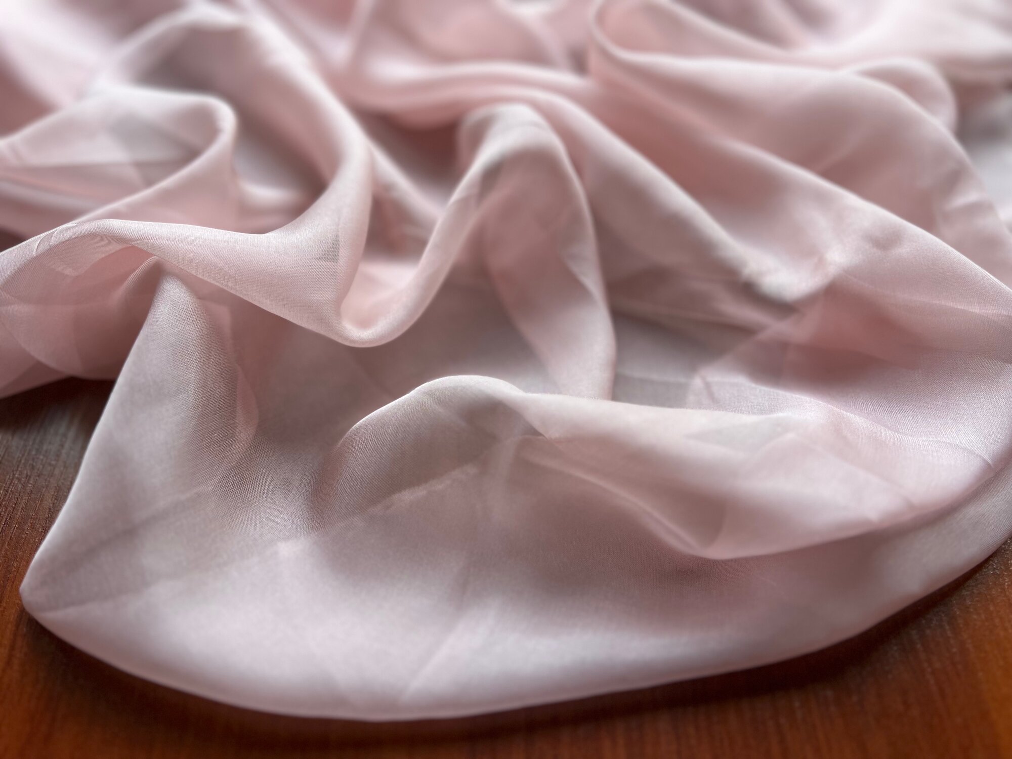 Шёлковый Шифон розовый, 100% Натуральный Шёлк, 5 Момми Ширина 140 См, Шёлковая Ткань Креп-сатин