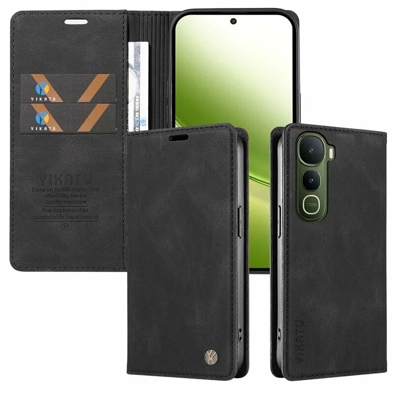Чехол книжка для vivo iQOO Z10 Lite 4G/vivo Y400 кошелек телефонов отделением под карты, Чехол на Модель vivo iQOO Z10 Lite 4G/vivo Y400