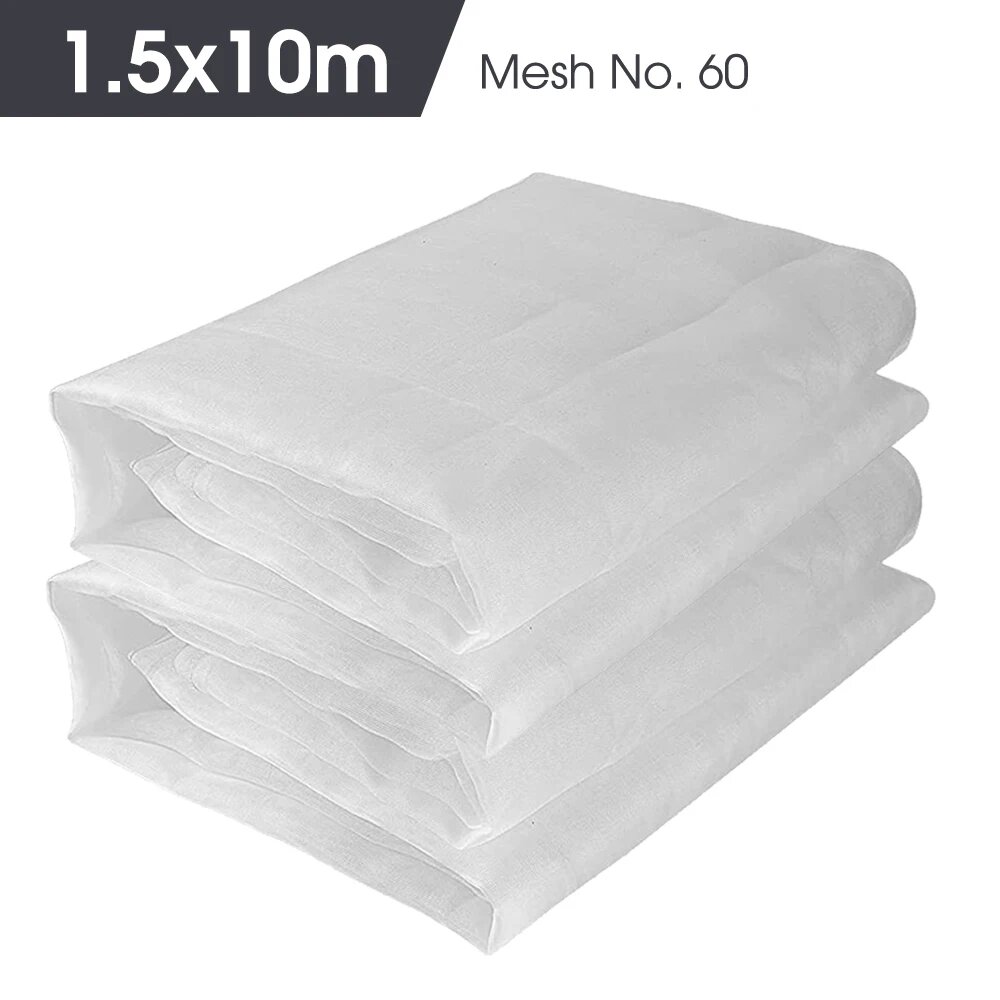 Садовая сетка нейлон белая 60-сетчатая 1.5x10M