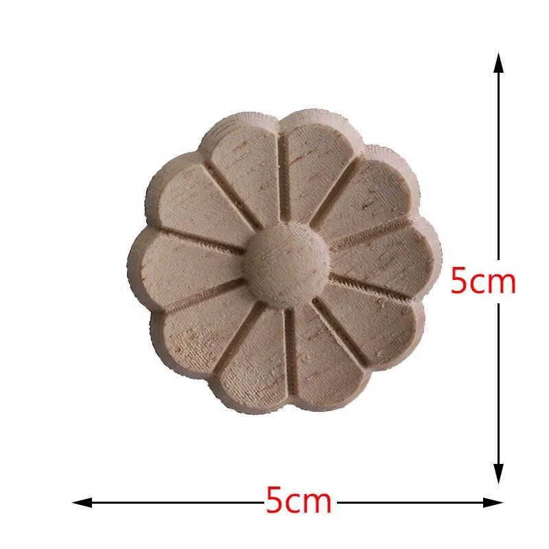 Деревянная аппликация бежевая 5cmX5cm