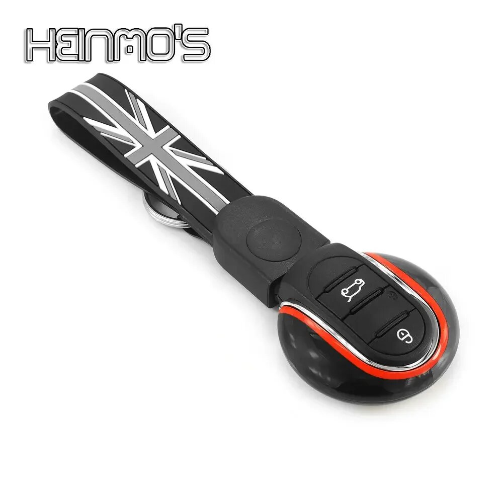 Чехол для автомобильного ключа, брелок для ключей, аксессуары, красный JCW для MINI Cooper F55 Black