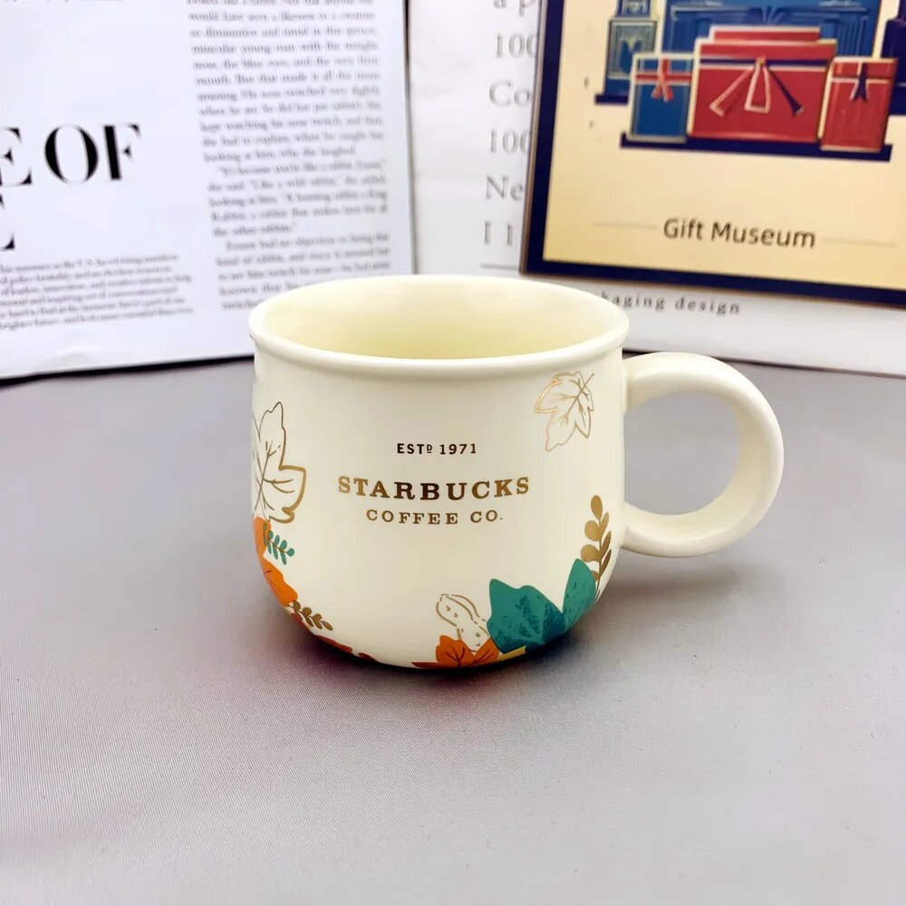 Кружка Starbucks Coffee Co, 355 мл, 1 шт, керамика, осенний дизайн