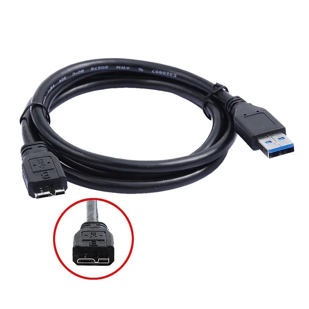 Кабель USB 3.0 A-Micro B 1м для WD My Passport Ultra