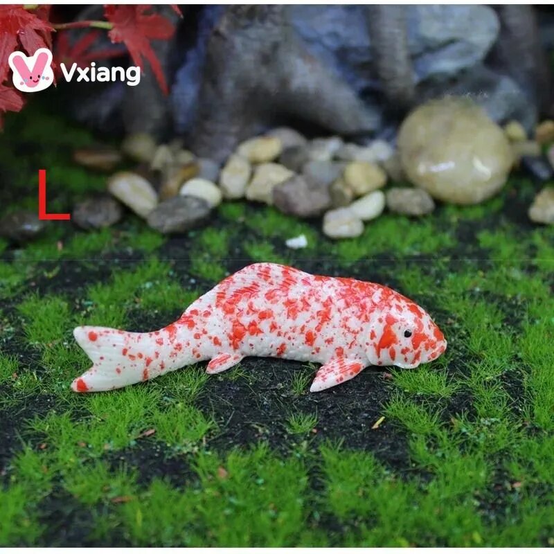 Реалистичные декоративные рыбки из смолы (карпы кои, для аквариума, миниатюра)