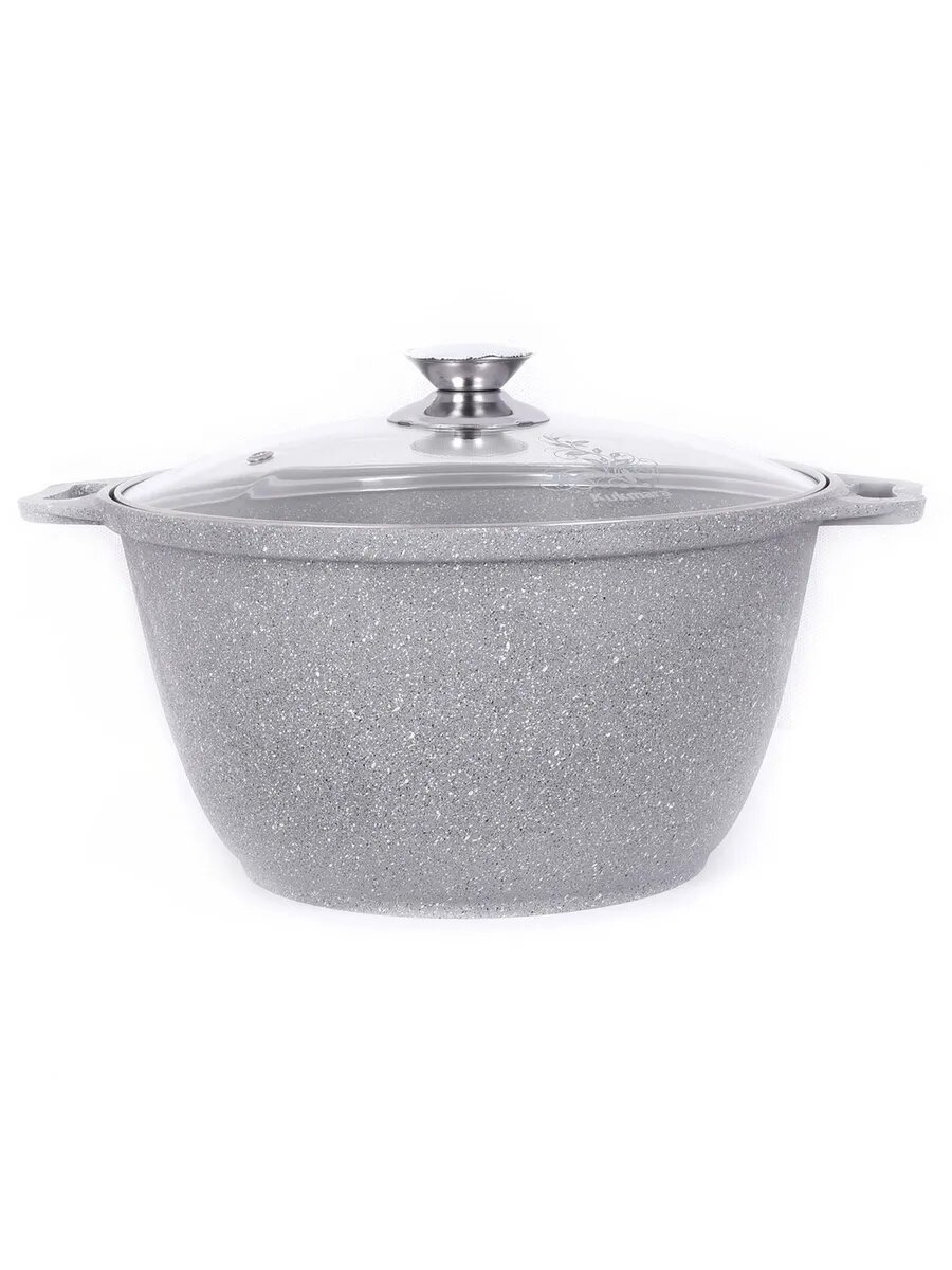 Кастрюля с крышкой Kukmara Мрамор антипригарная, 3 л
