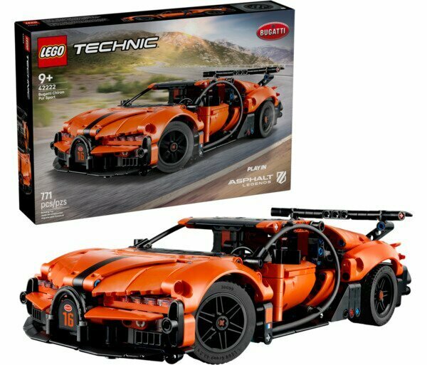 Конструктор LEGO Technic 42222 Гиперкар Bugatti Chiron Pur Sport (Lego 42222)