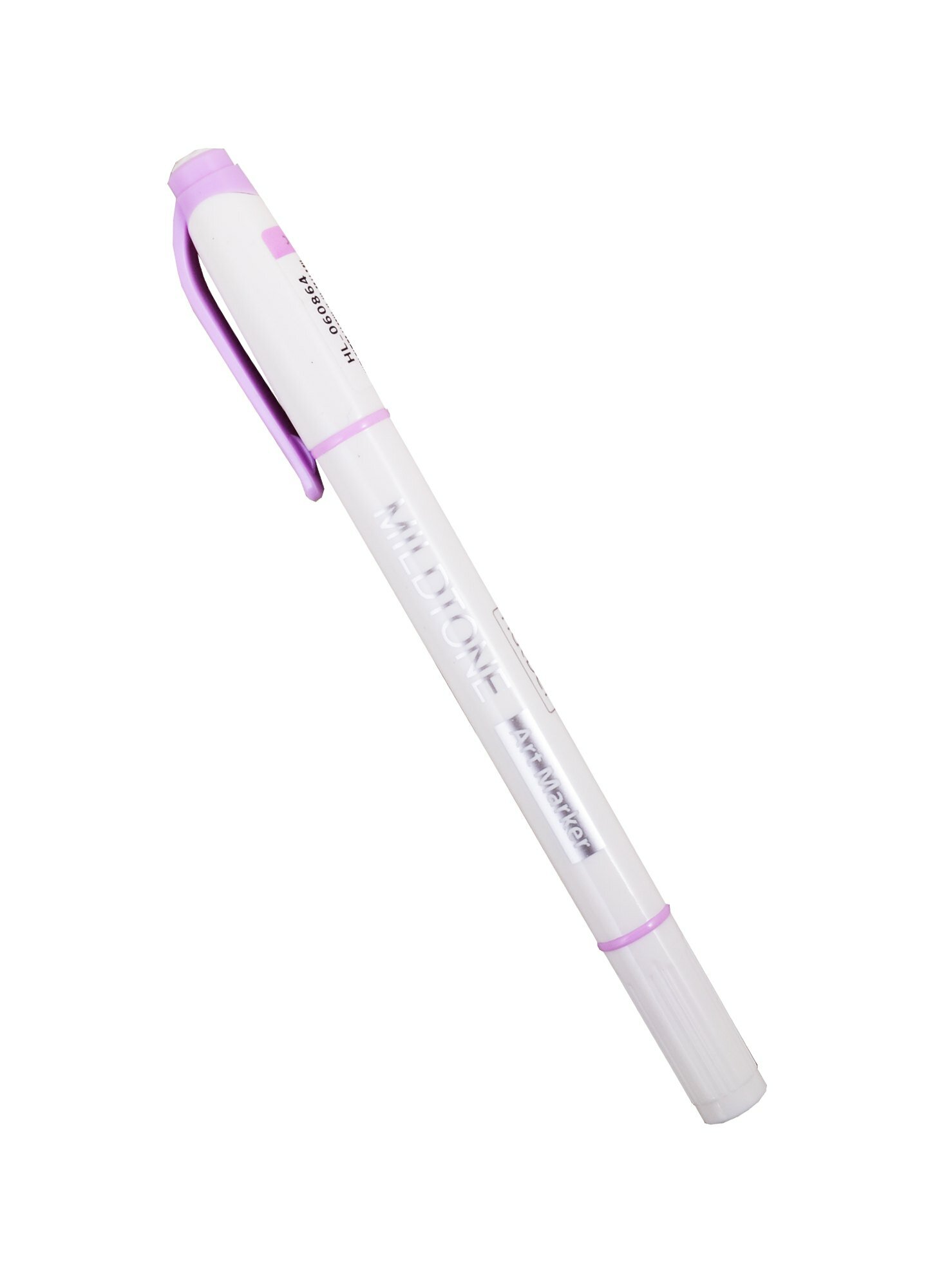 Текстовыделитель Hatber, Mildtone Pastel, двухсторонний сиреневый